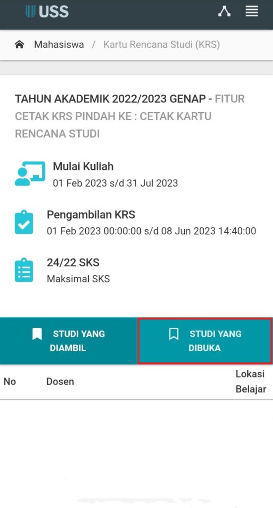 Tata Cara Pengambilan Kartu Rencana Studi (KRS) – BAAK